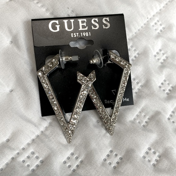 Guess | Jewelry | New Guess Silver Earrings | Poshmark